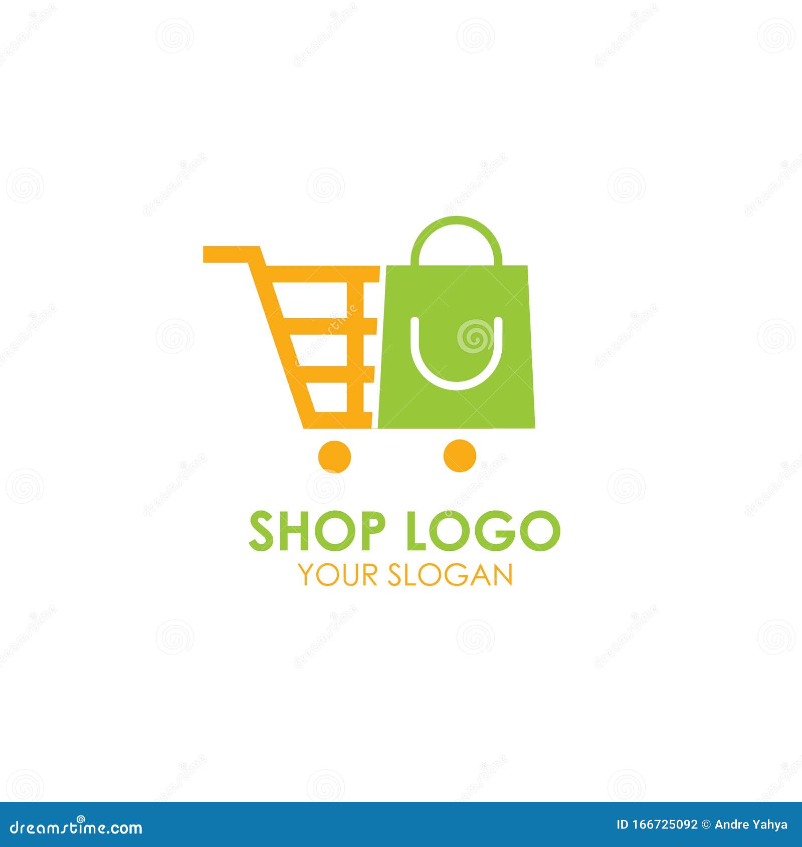 Shop logo template stock illustration. Illustration of creative - 166725092