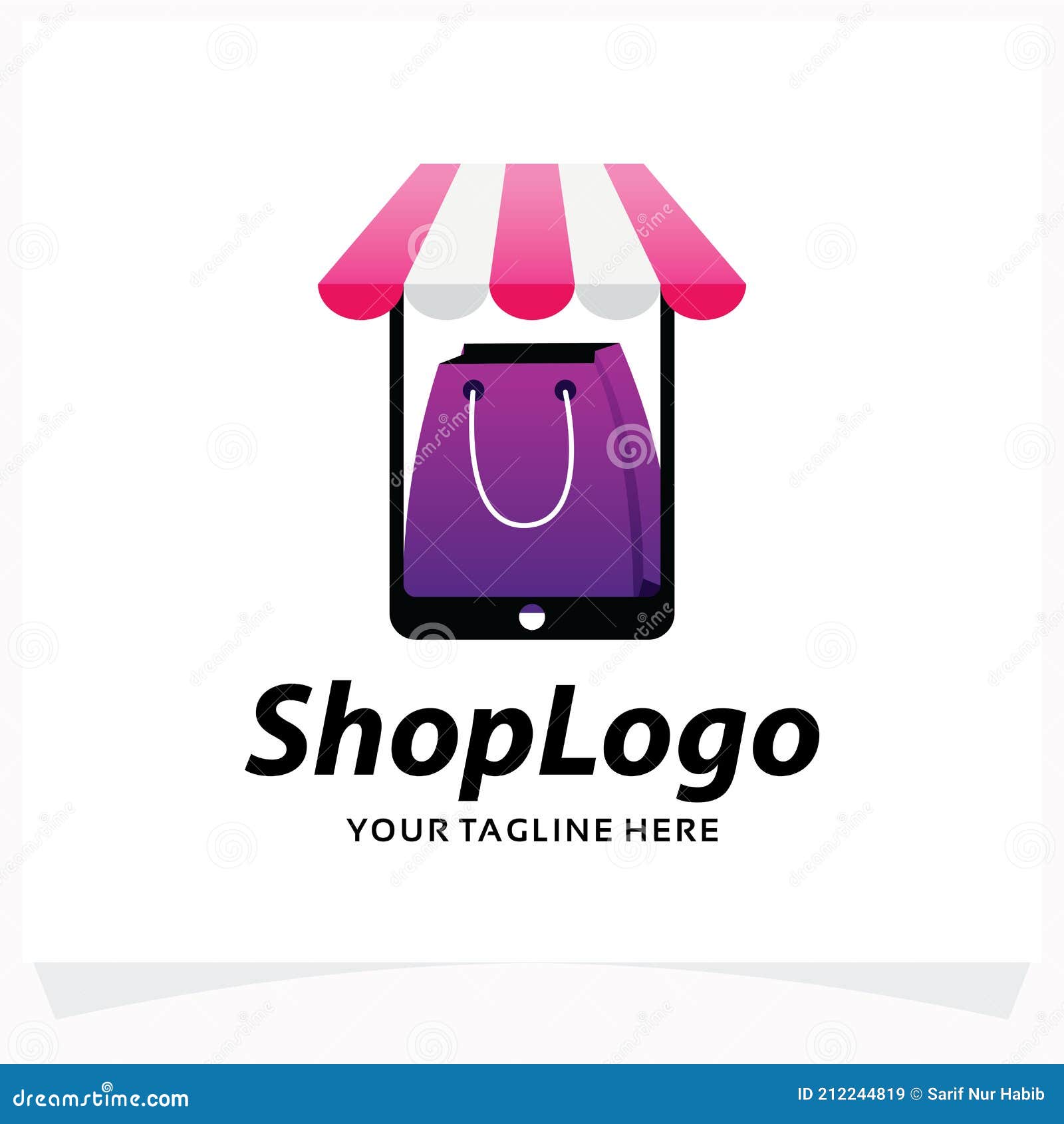 Shop Logo Template Design Template Stock Vector - Illustration of brand ...