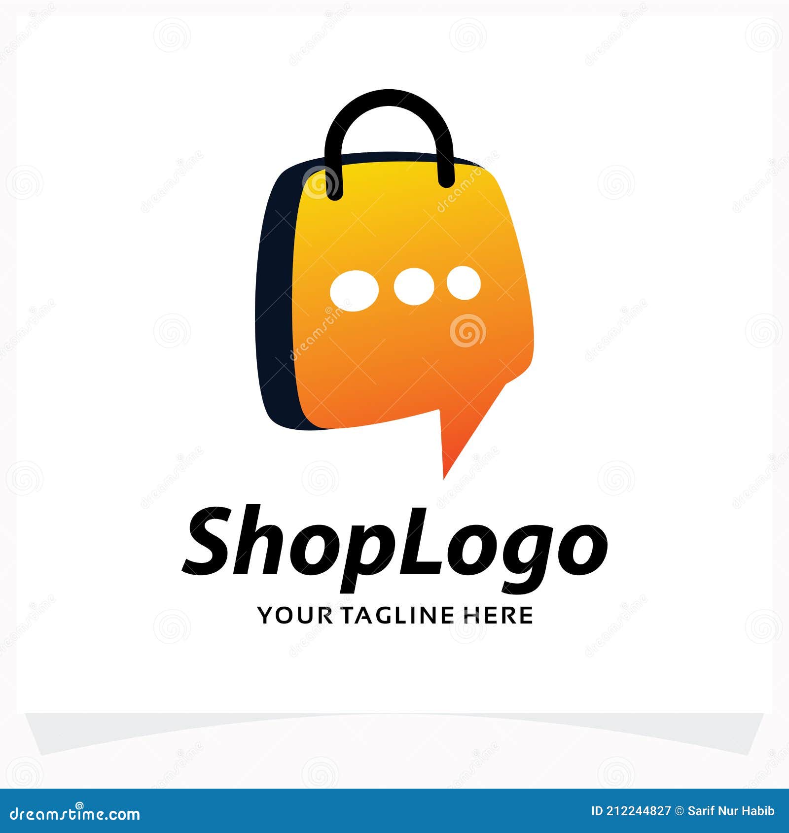 Shop Logo Template Design Template Stock Vector - Illustration of icon ...
