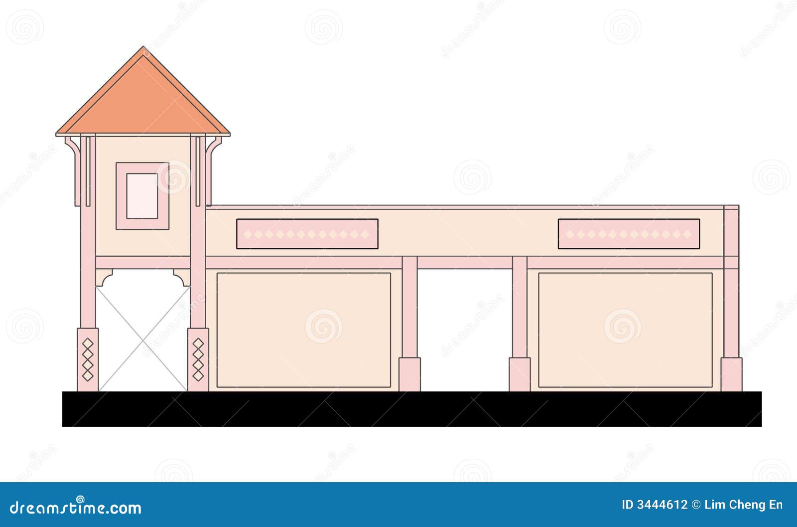 Shop lot stock vector. Illustration of plan, computer - 3444612