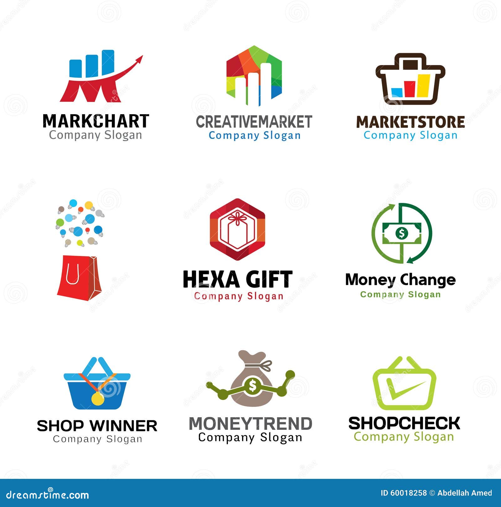 Shop Marketing Objects Design Stock Vector - Illustration of objects ...