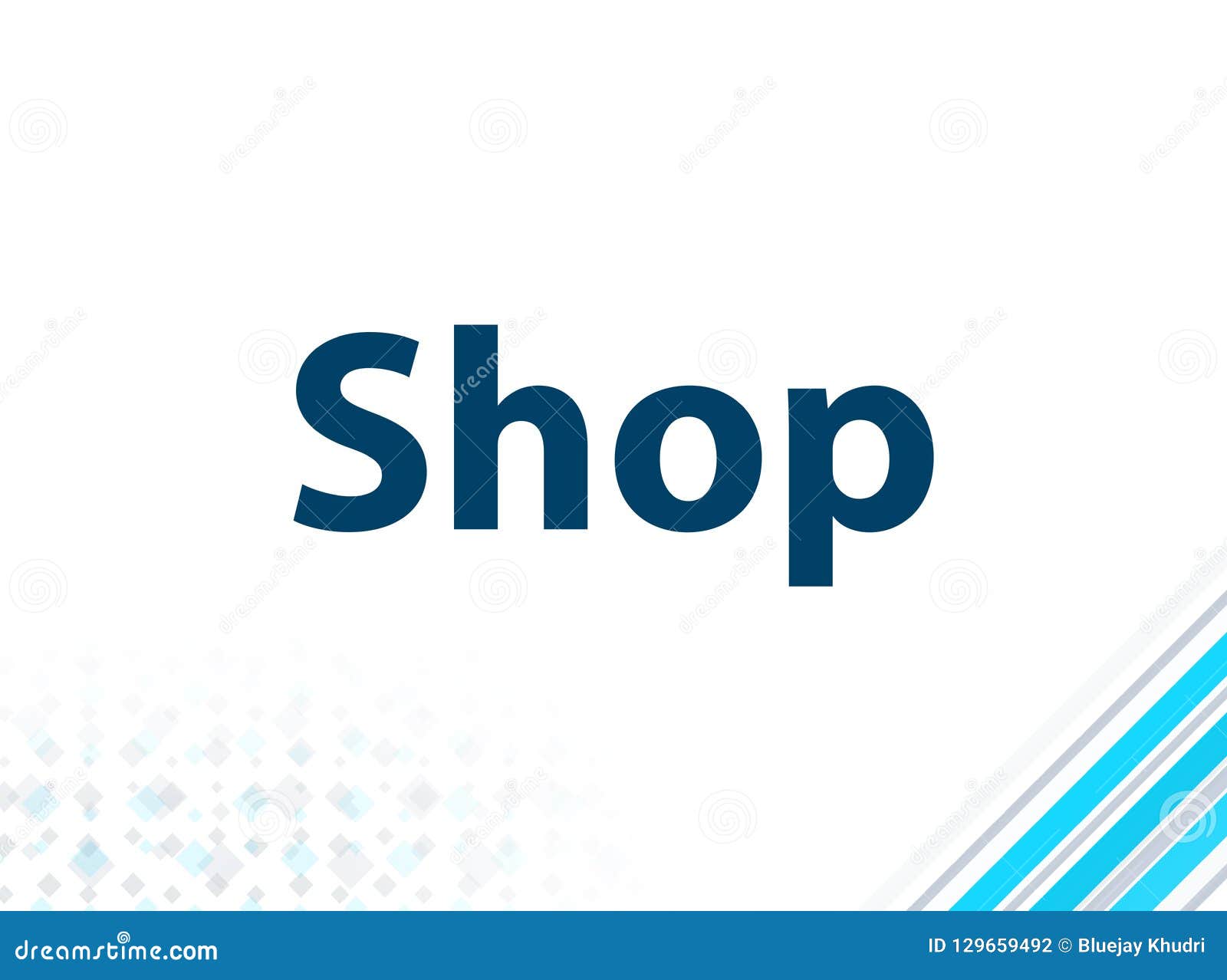 Shop Modern Flat Design Blue Abstract Background Stock Illustration ...
