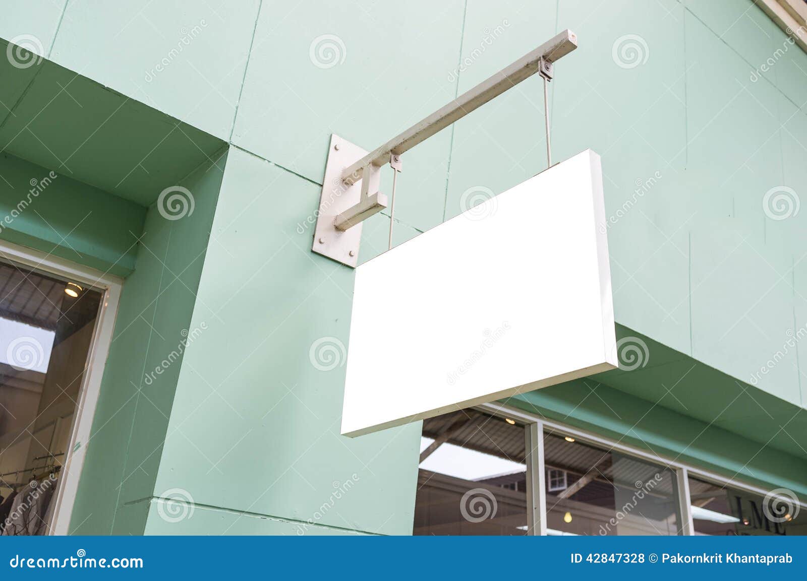 Shop Name Plate stock photo. Image of empty, modern, banner - 42847328