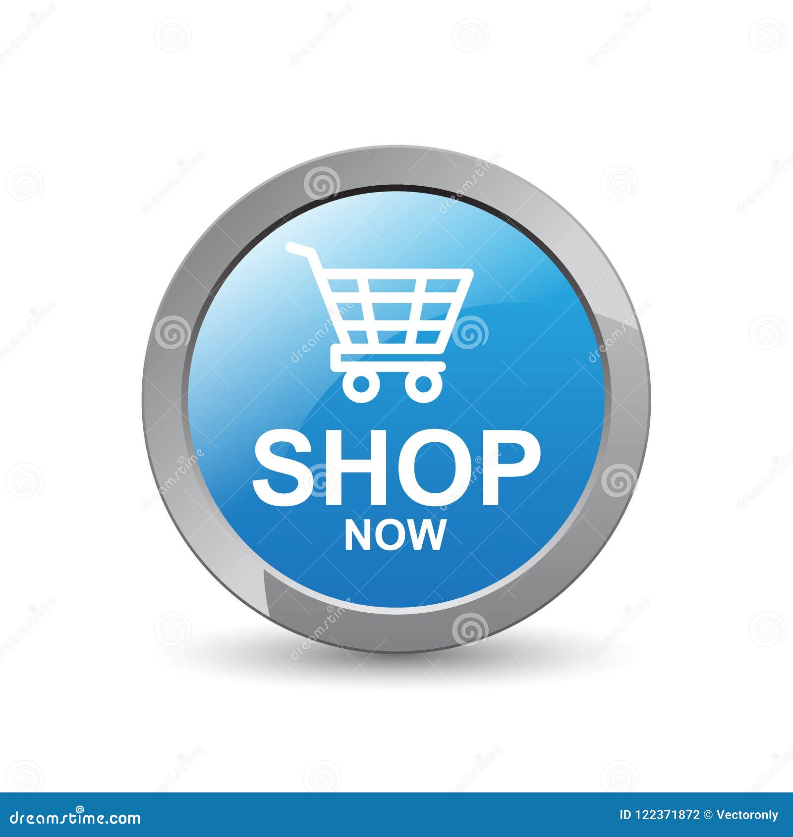 Shop now icon button stock illustration. Illustration of button - 122371872