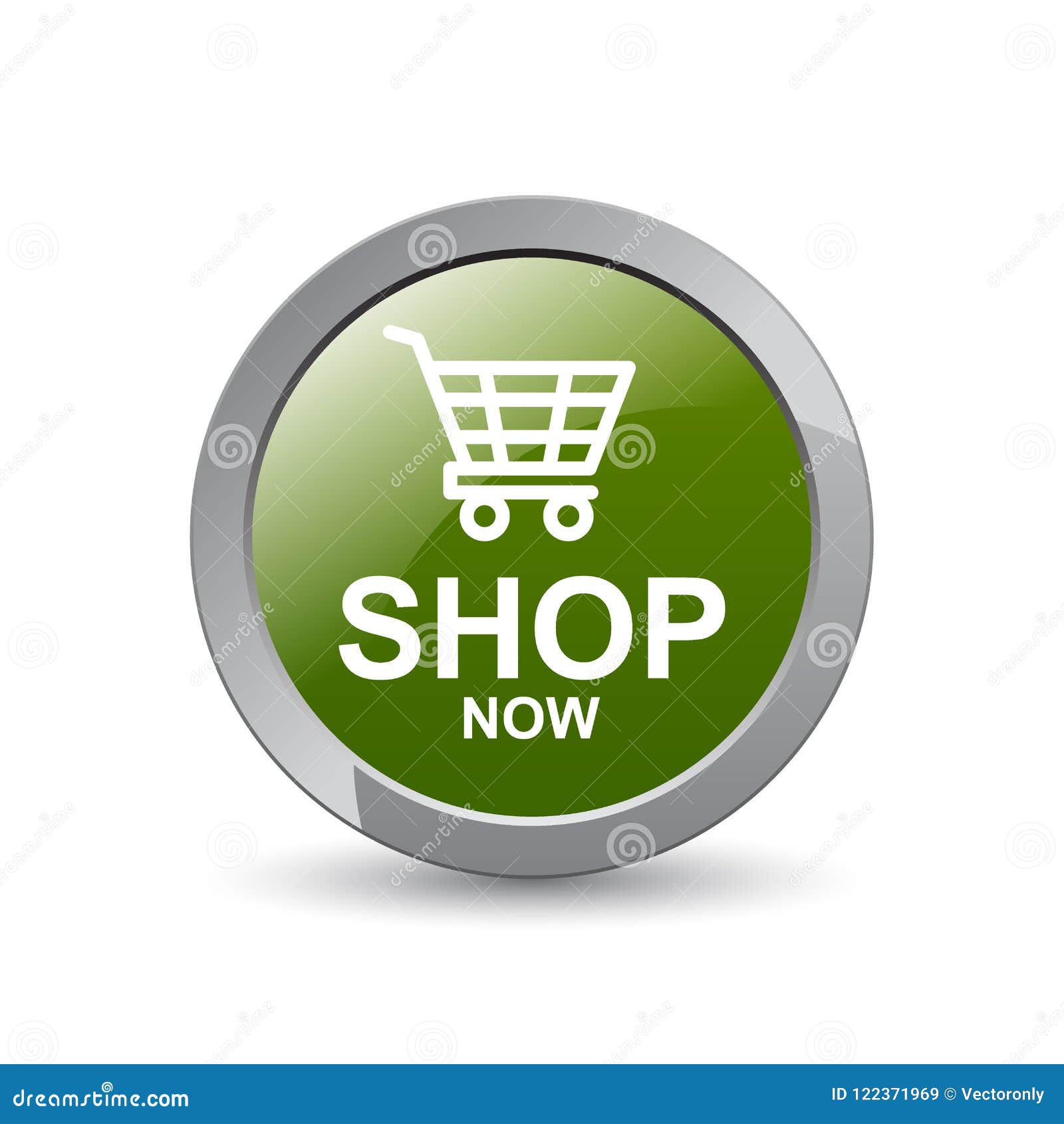 Shop now icon button stock illustration. Illustration of banner - 122371969