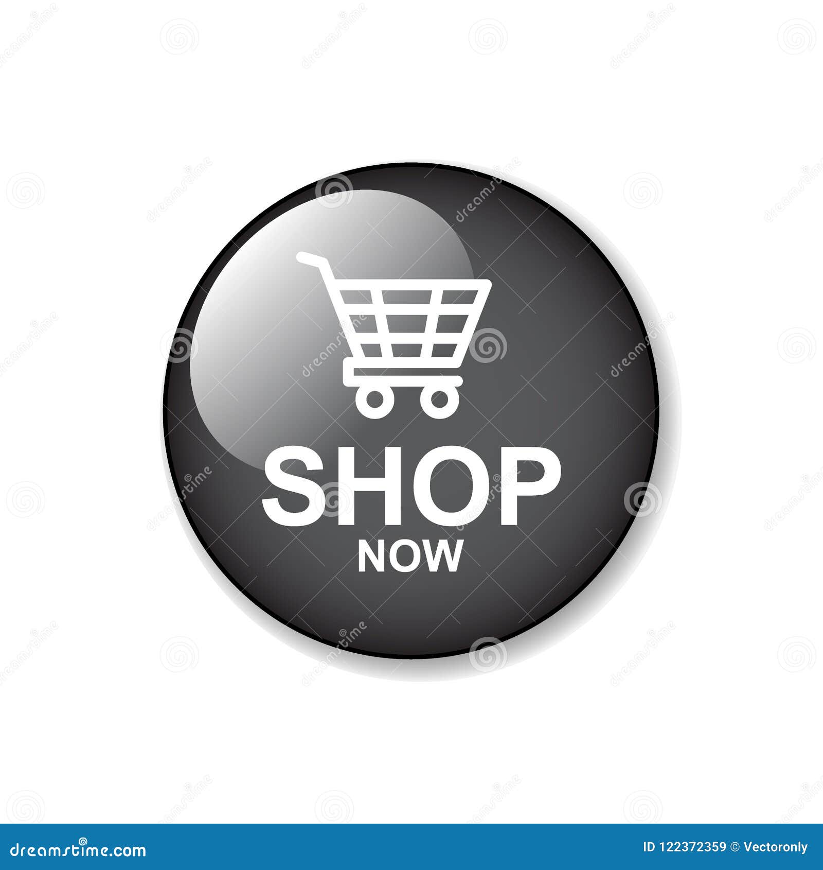 Shop now icon button stock illustration. Illustration of icon - 122372359
