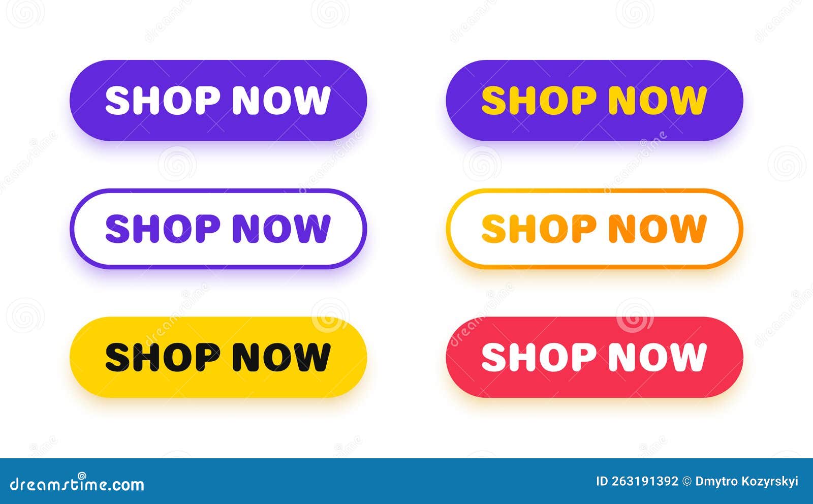 Shop Now. Set of Button Shop Now or Buy Now. Modern Collection for Web ...