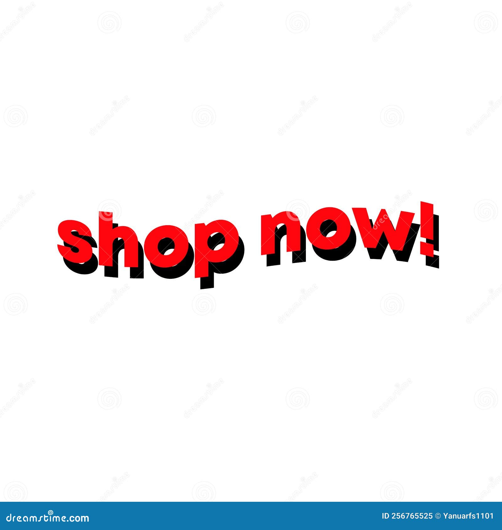 Shop Now Text for Web Banner Stock Illustration - Illustration of ...