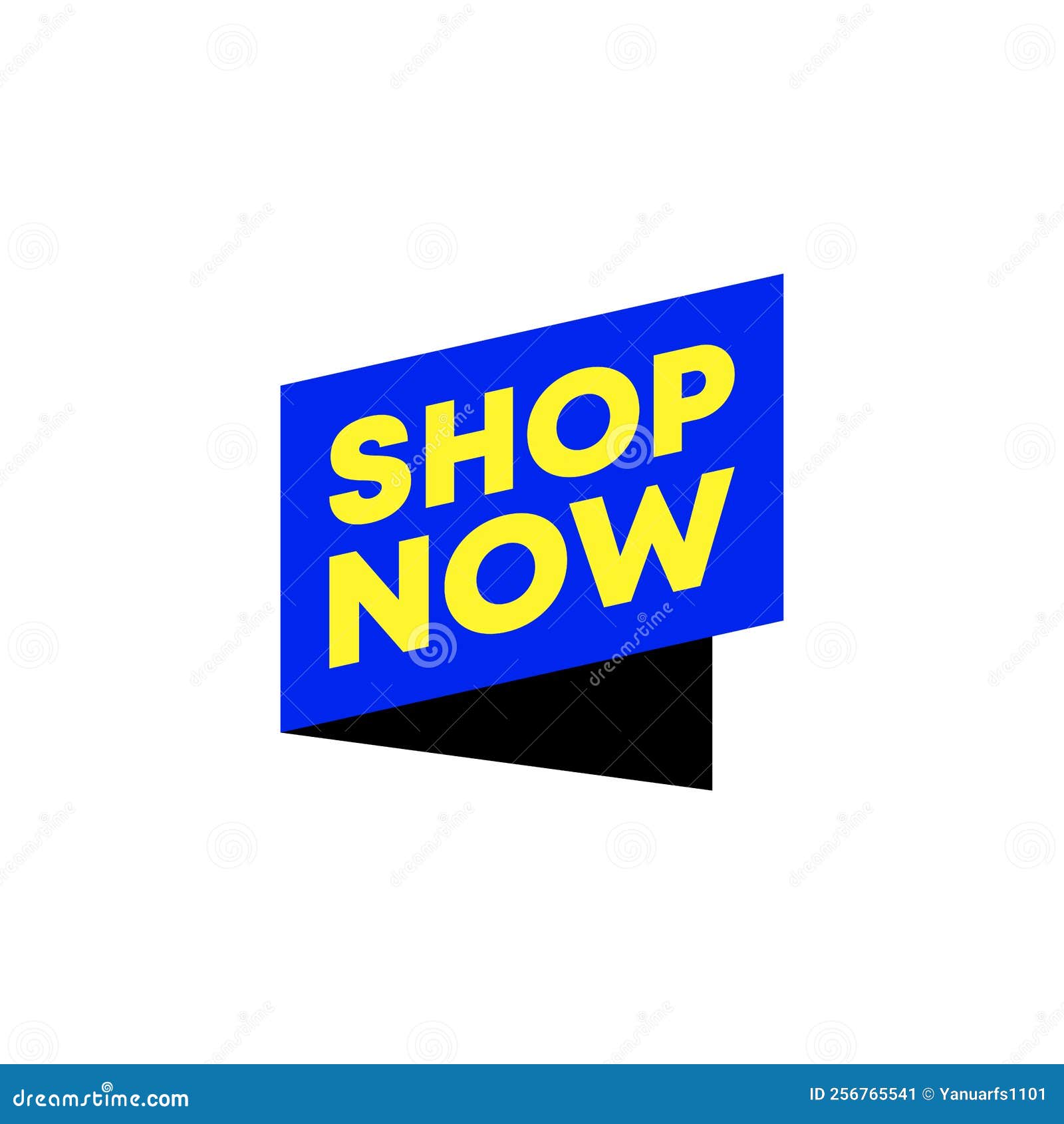 Shop Now Text for Web Banner Stock Illustration - Illustration of ...