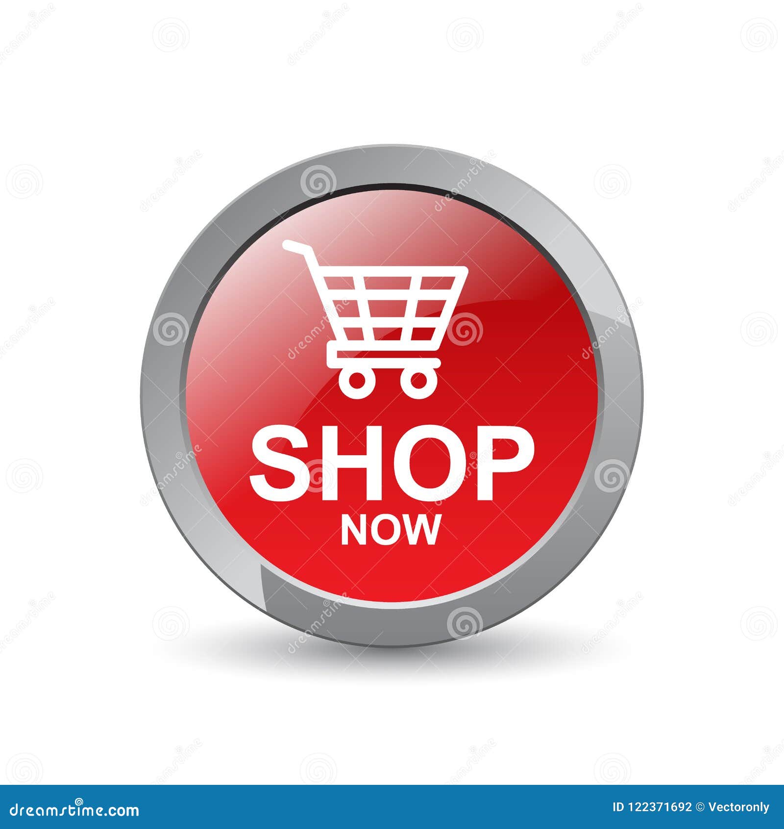Shop now icon button stock illustration. Illustration of badge - 122371692