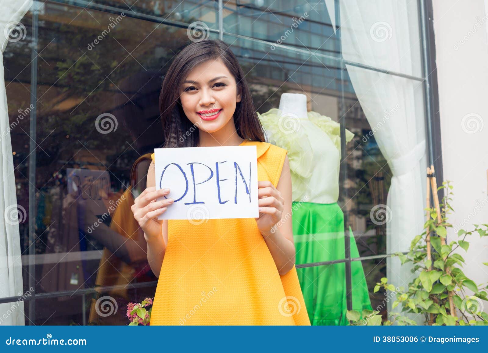 Shop is open stock photo. Image of boutique, fashion - 38053006