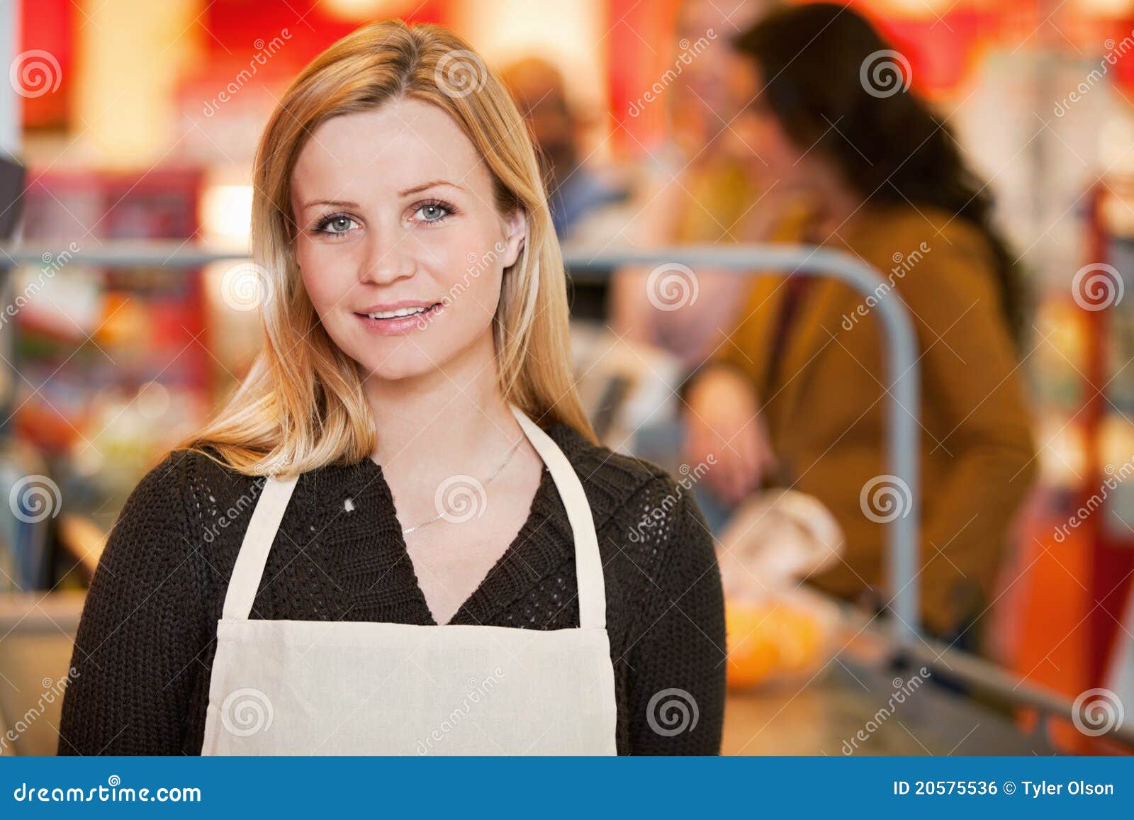 Shop Owner stock photo. Image of happy, assistant, apron - 20575536
