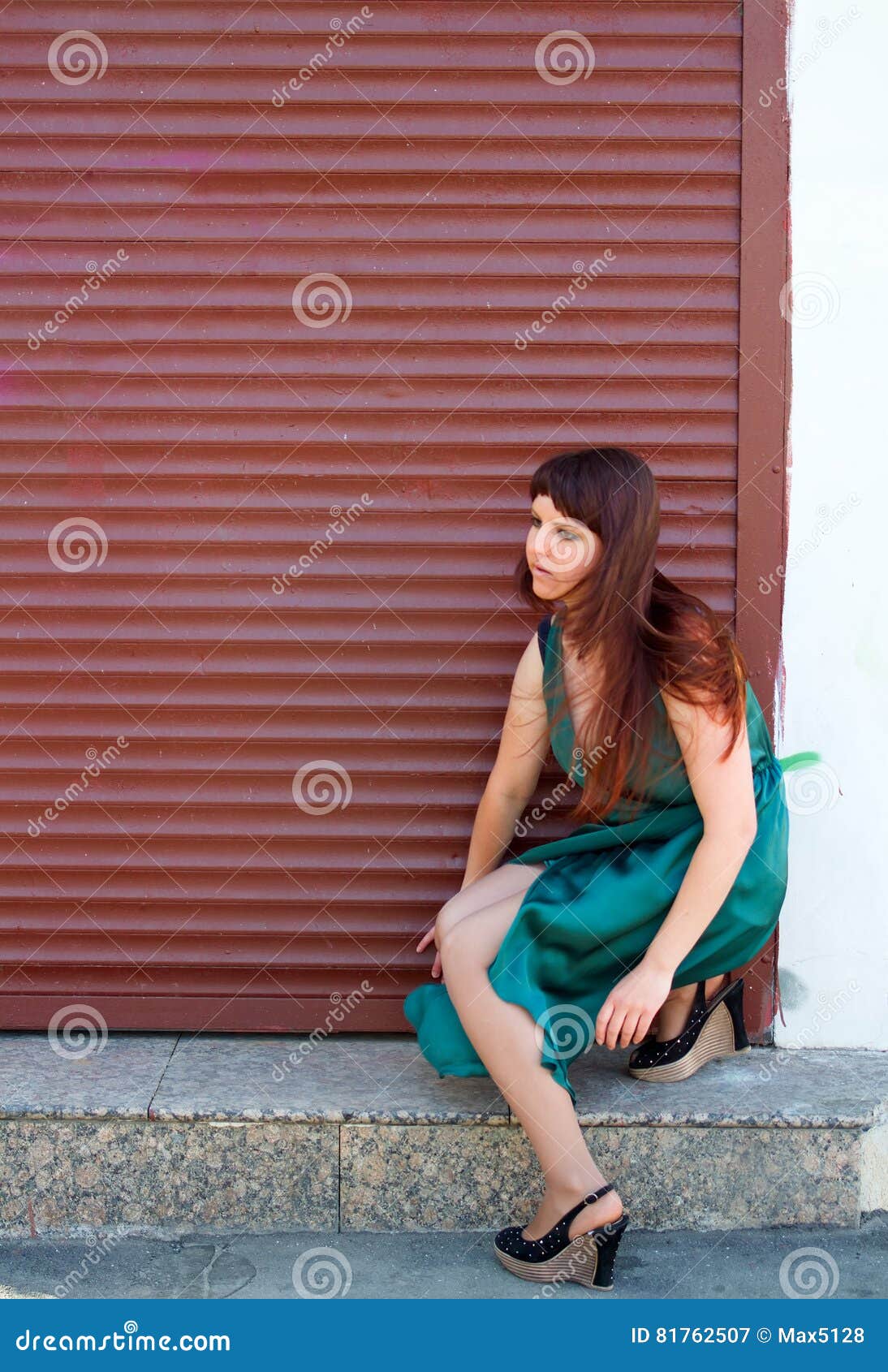 Shop Owner Opens the Shutters on the Windows 3 Stock Image - Image of ...
