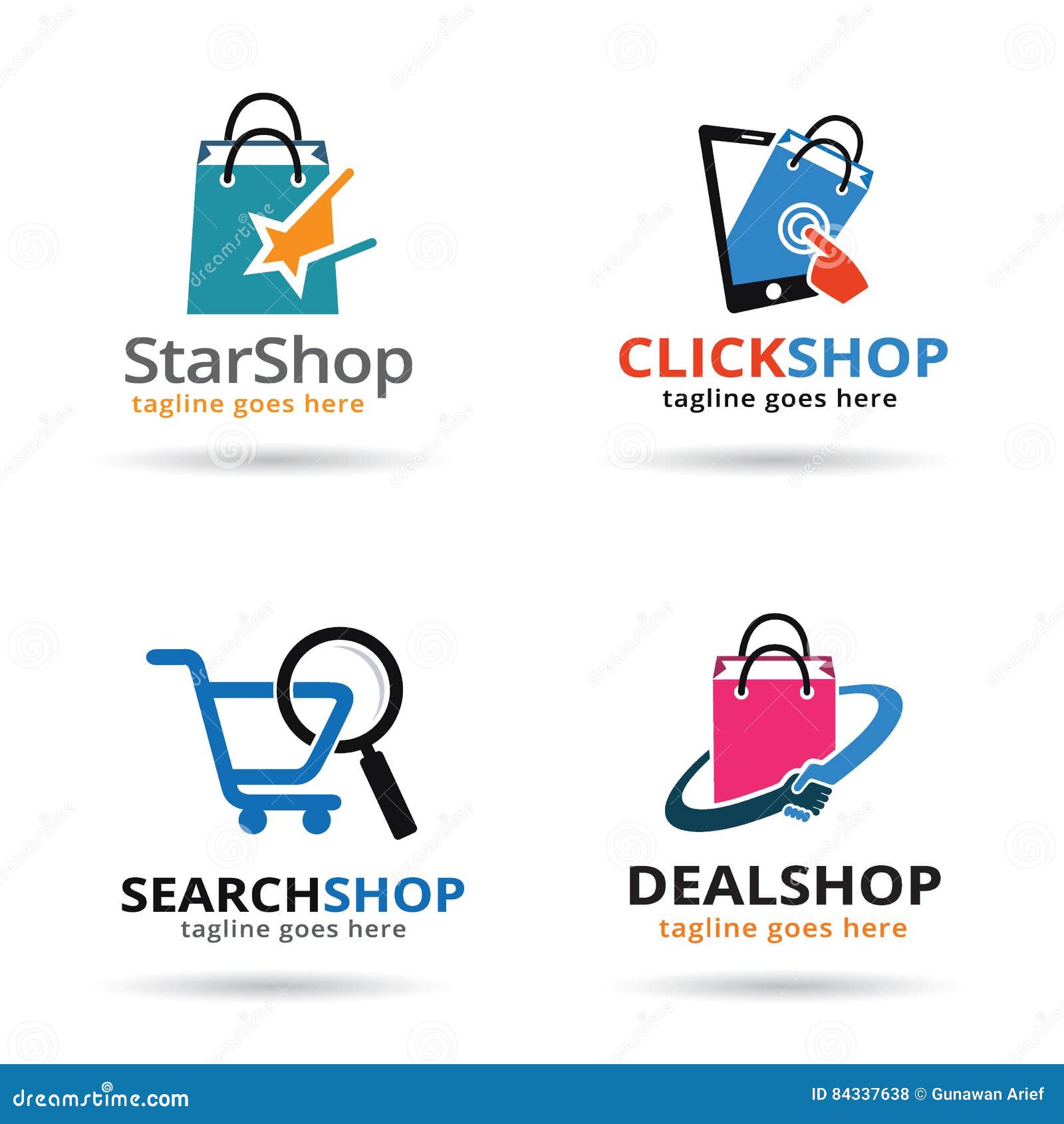 Shop Pack Logo Template Design Vector Stock Vector - Illustration of ...