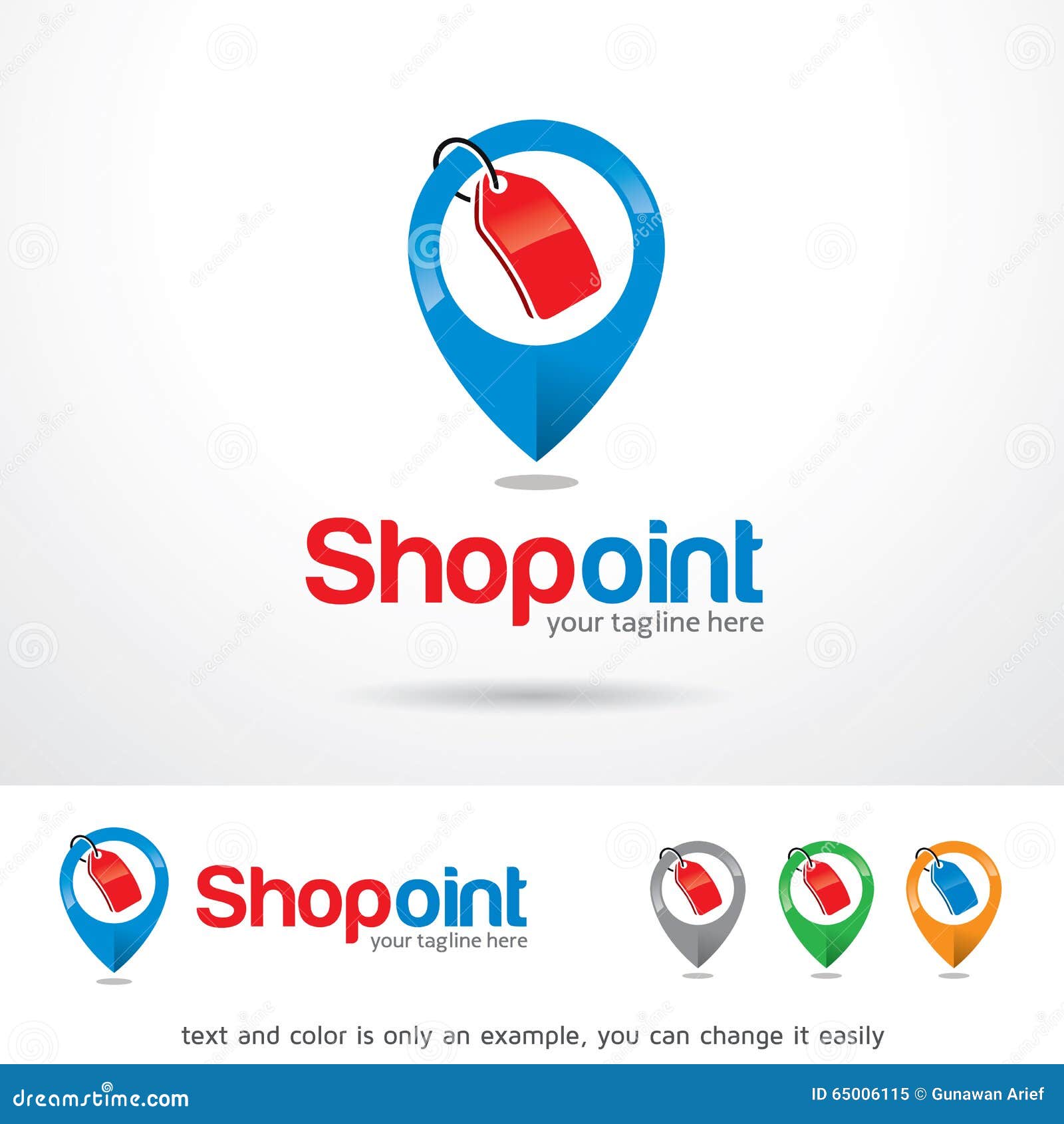 Shop Point Logo Template Design Vector Stock Vector - Illustration of ...