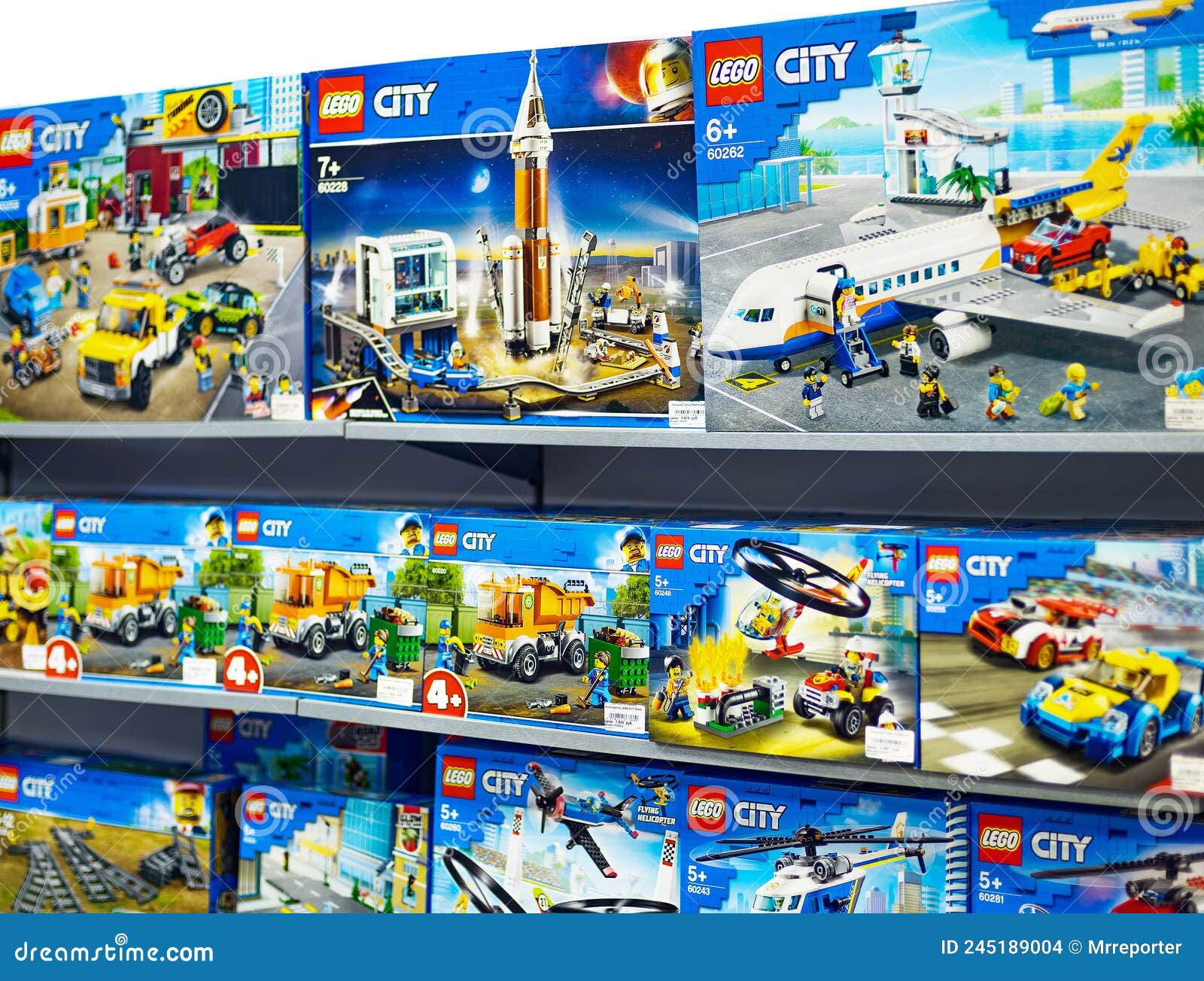 Shop Racks with the Lego Constructors of City Serie Editorial Stock ...