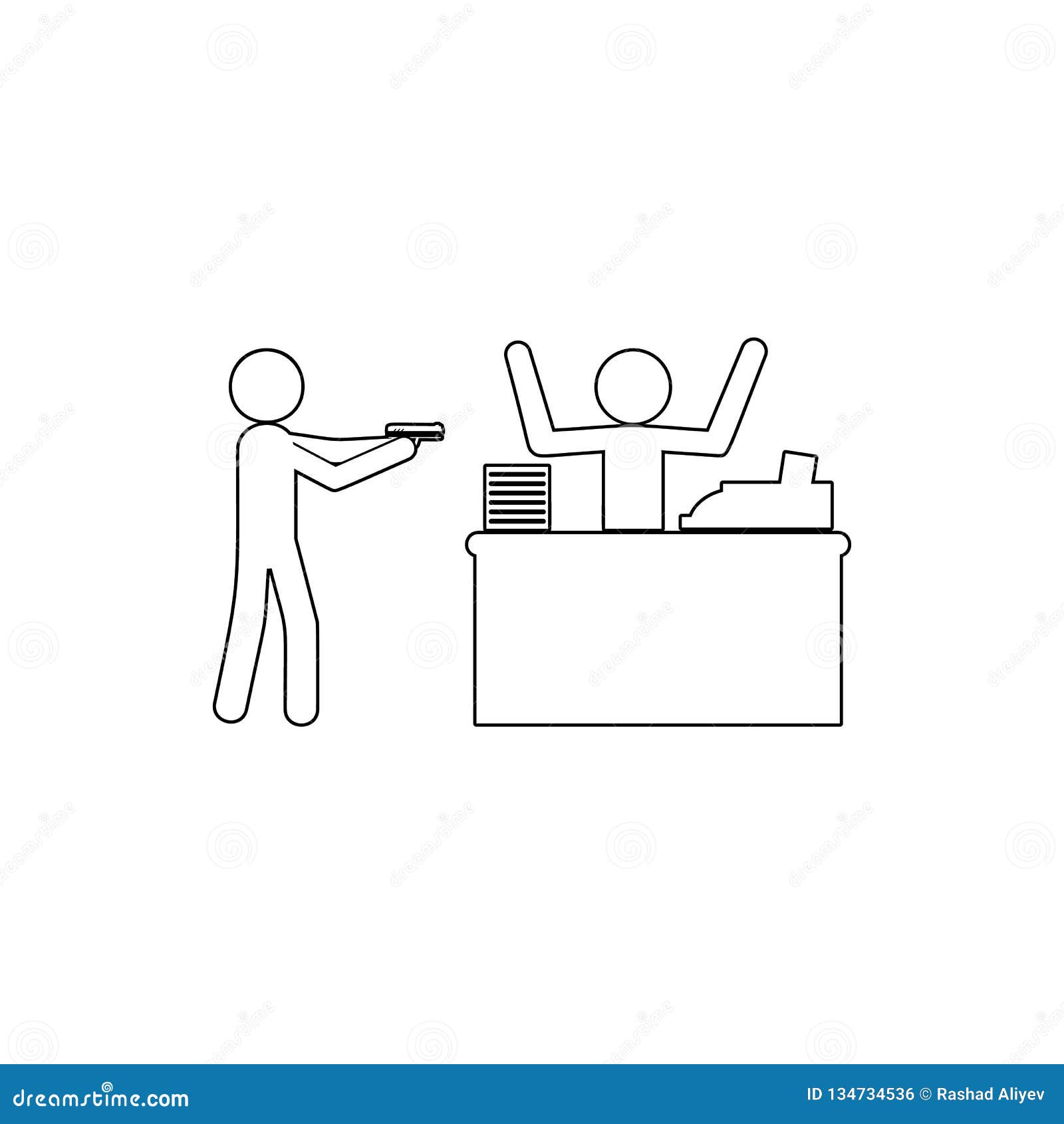 Shop Robbery Icon. Element of Crime for Mobile Concept and Web Apps ...