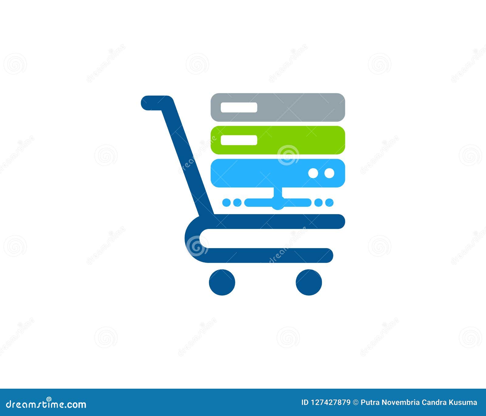 Shop Server Logo Icon Design Stock Vector - Illustration of data ...