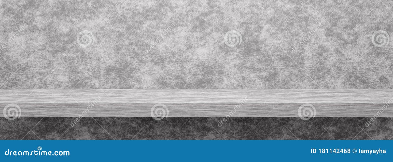 Shop Shelf on Wall Background Texture. 3d Render Interior for Product ...
