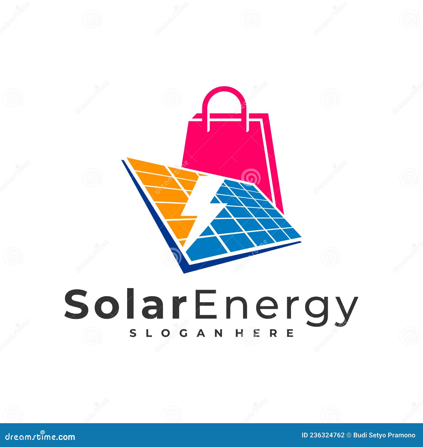Shop Solar Logo Vector Template, Creative Solar Panel Energy Logo ...