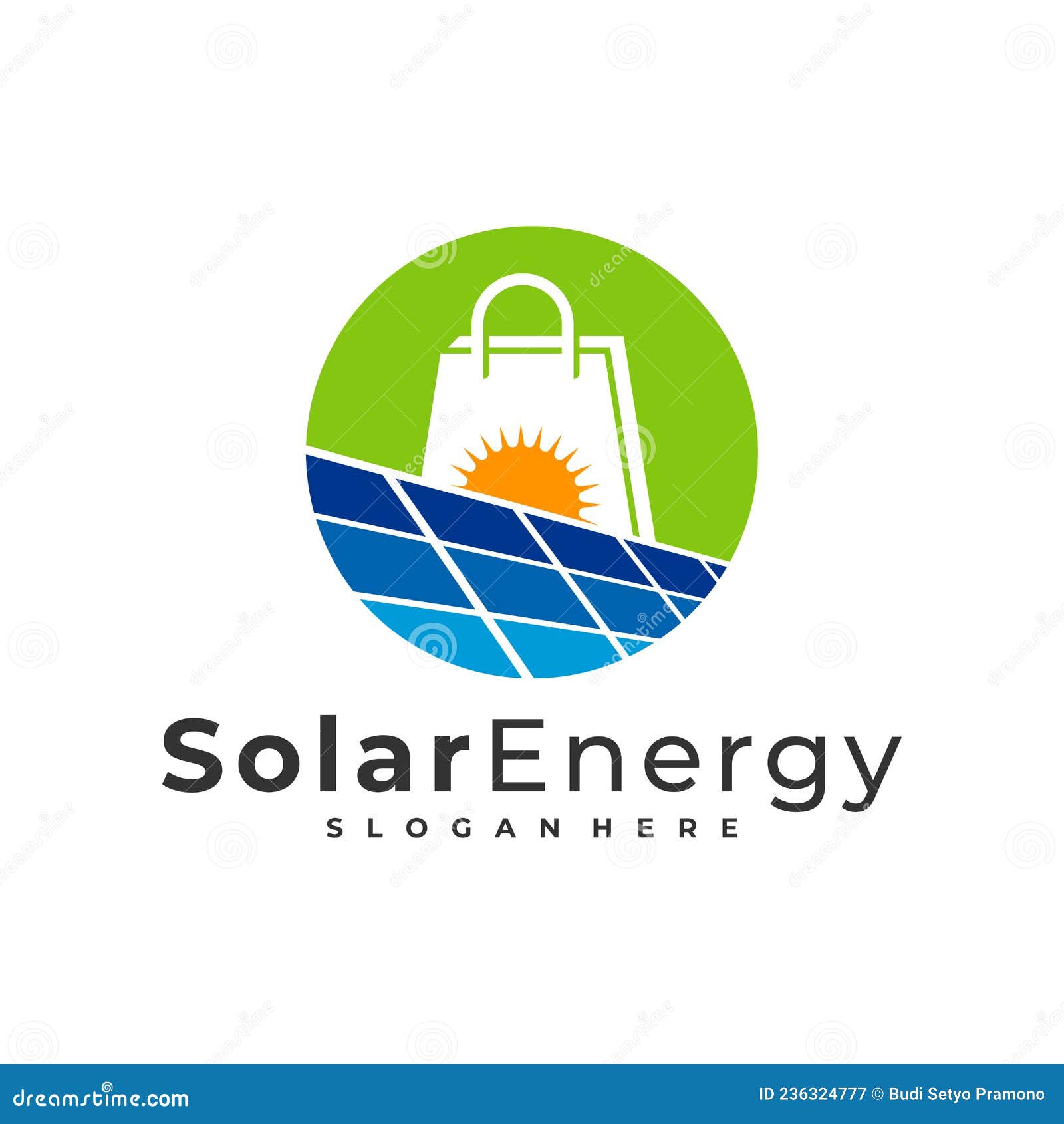 Shop Solar Logo Vector Template, Creative Solar Panel Energy Logo ...