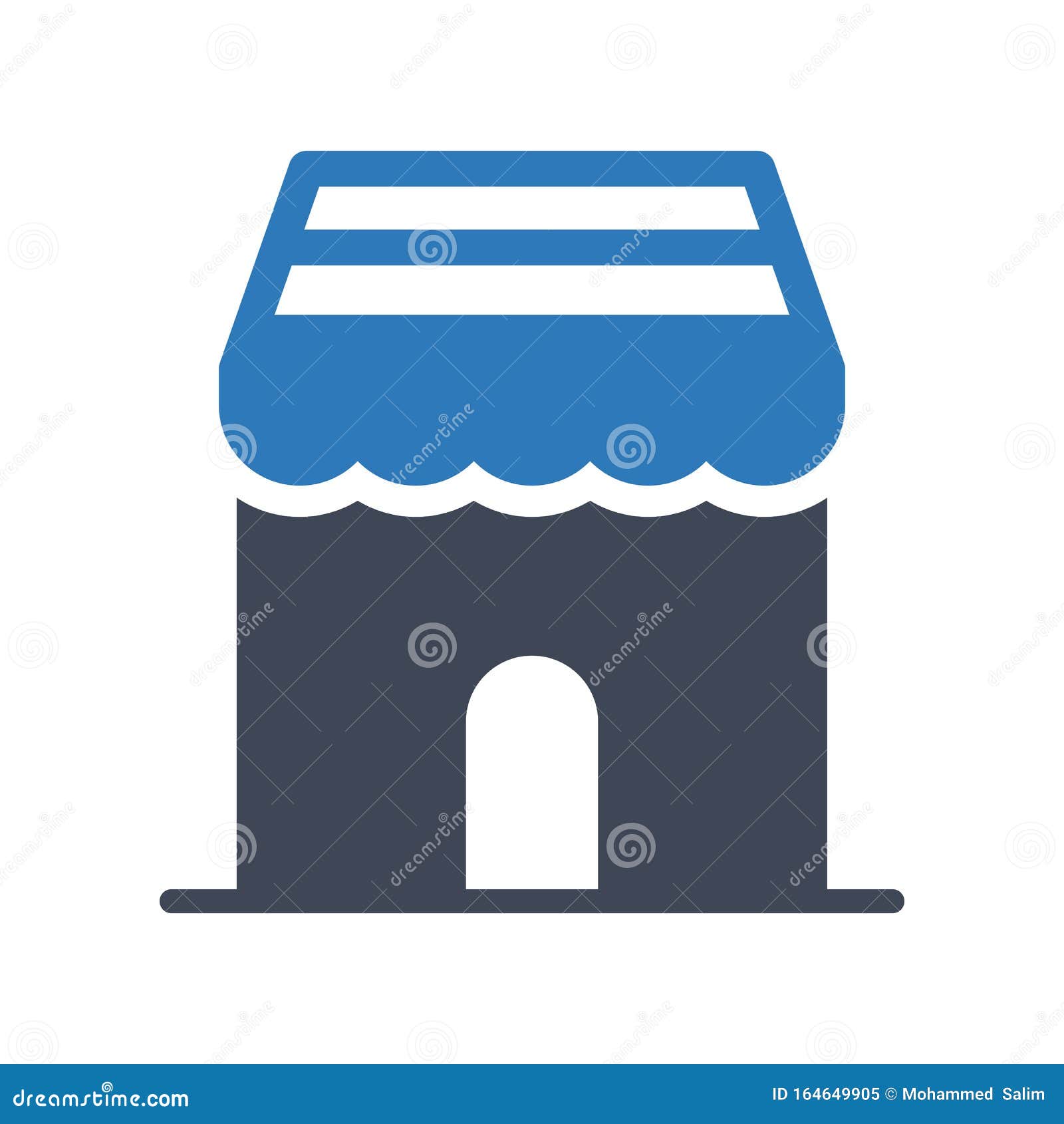 Shop Store Icon. Vector Graphics Stock Vector - Illustration of mall ...