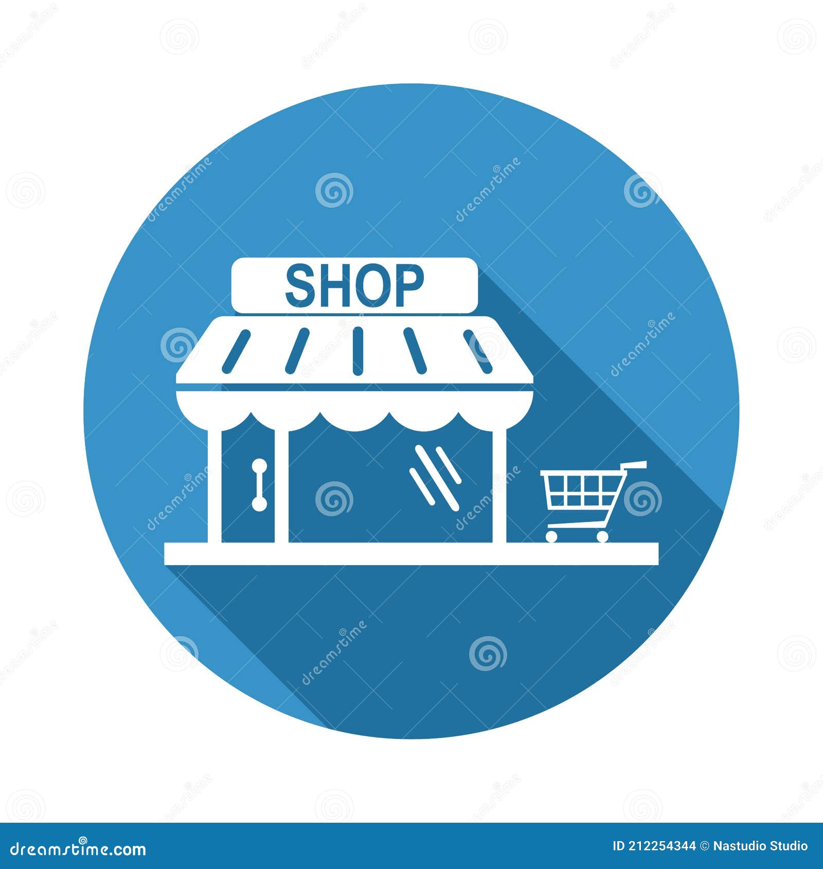 Shop Symbol. Store Icon Isolated on White Background Vector ...