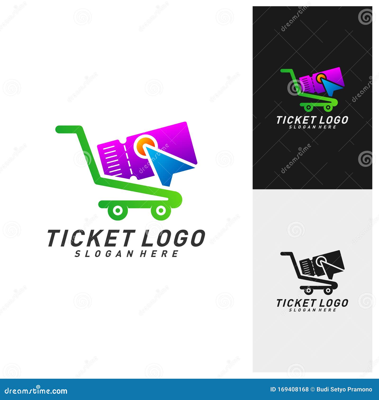 Shop Ticket Logo Template Design Vector, Emblem, Creative Design, Icon ...