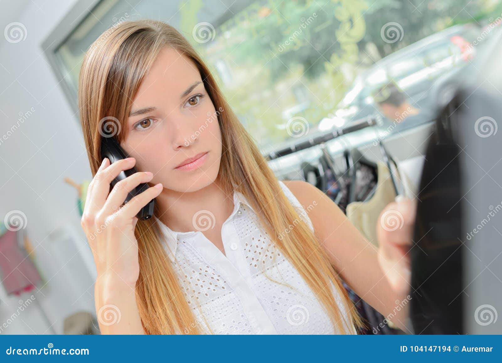 Shop worker by till stock photo. Image of buttons, finger - 104147194