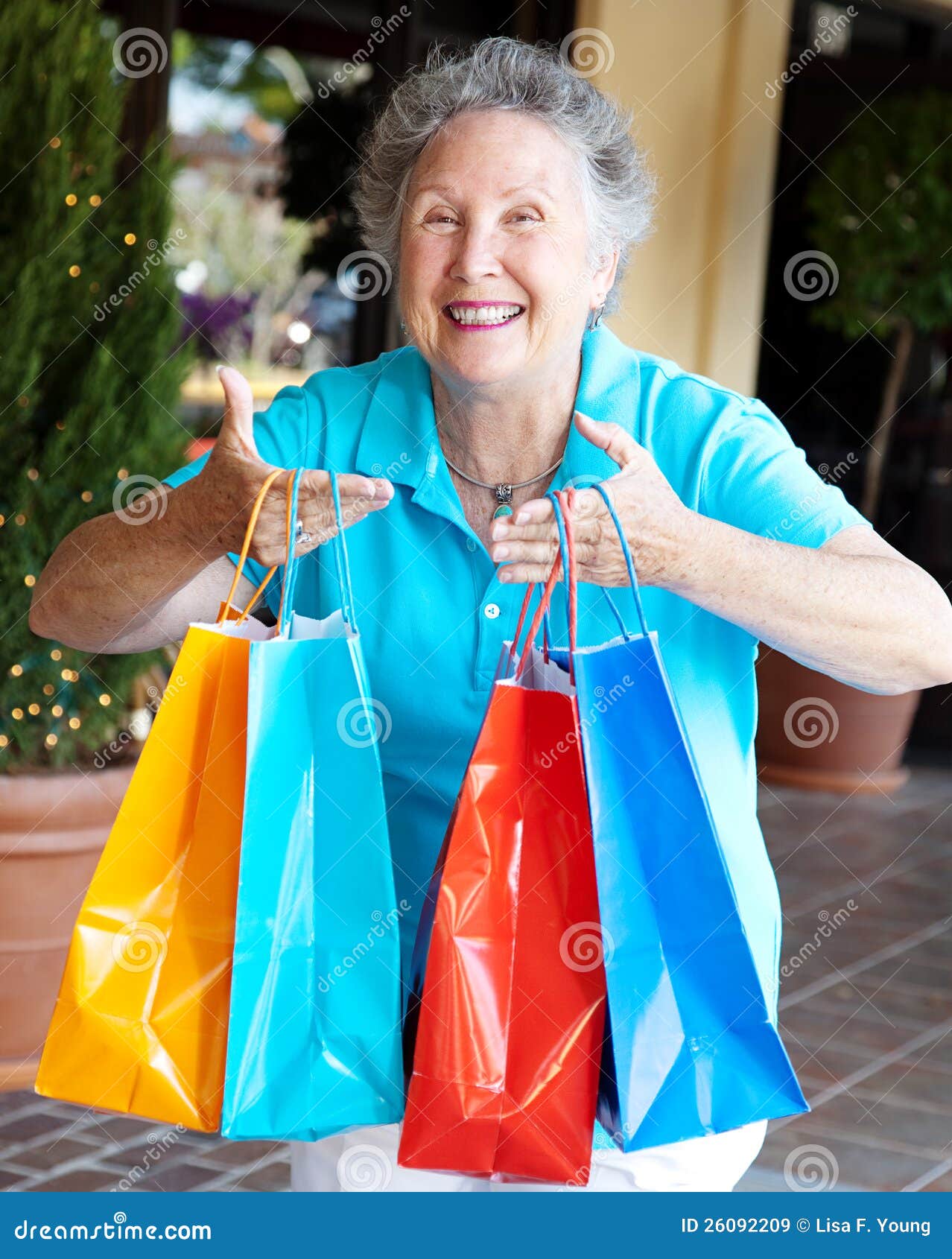 Shopaholic - Compulsive Shopping Stock Image - Image of hair ...