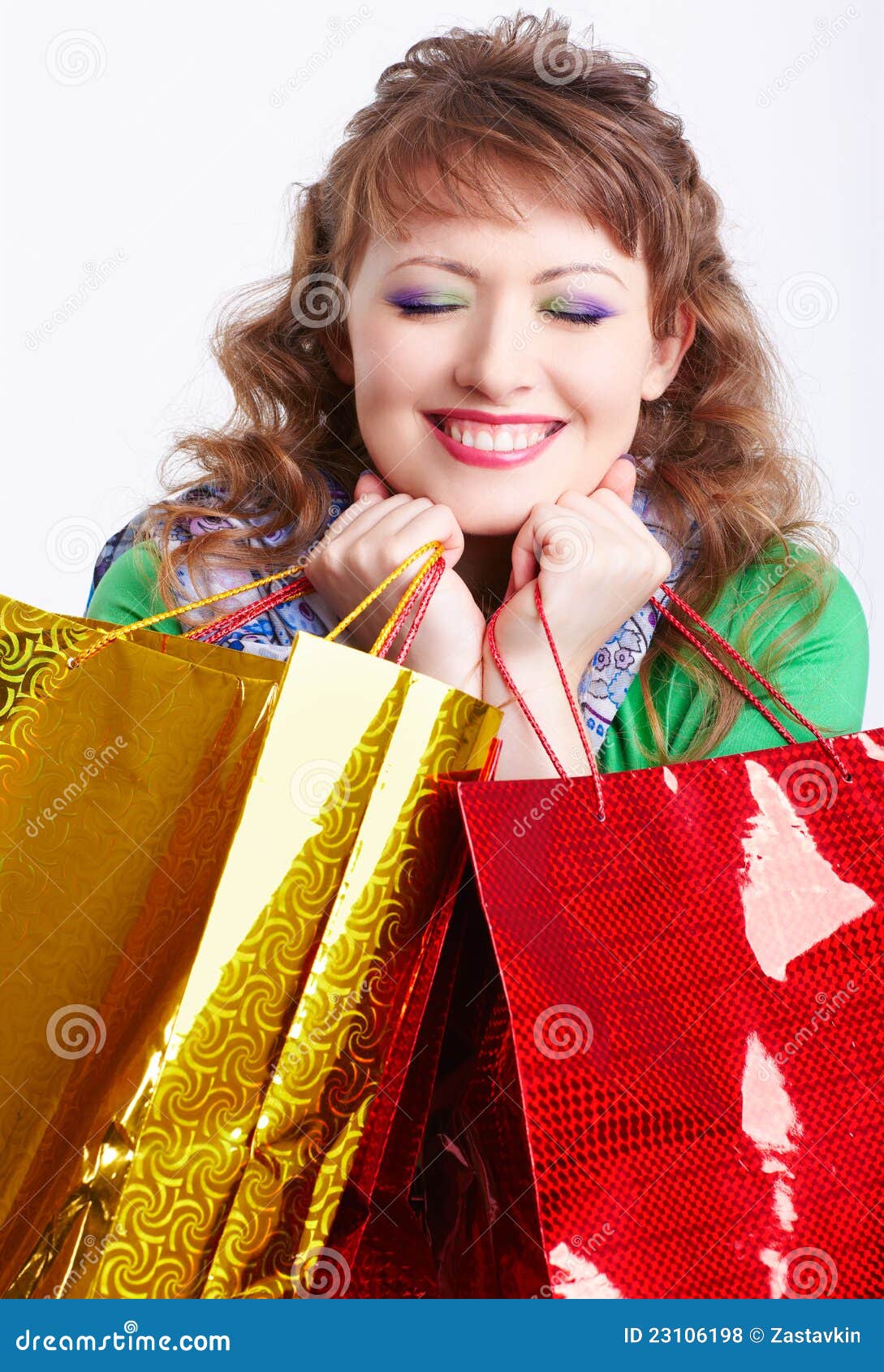 Shopaholic woman stock photo. Image of european, fancy - 23106198