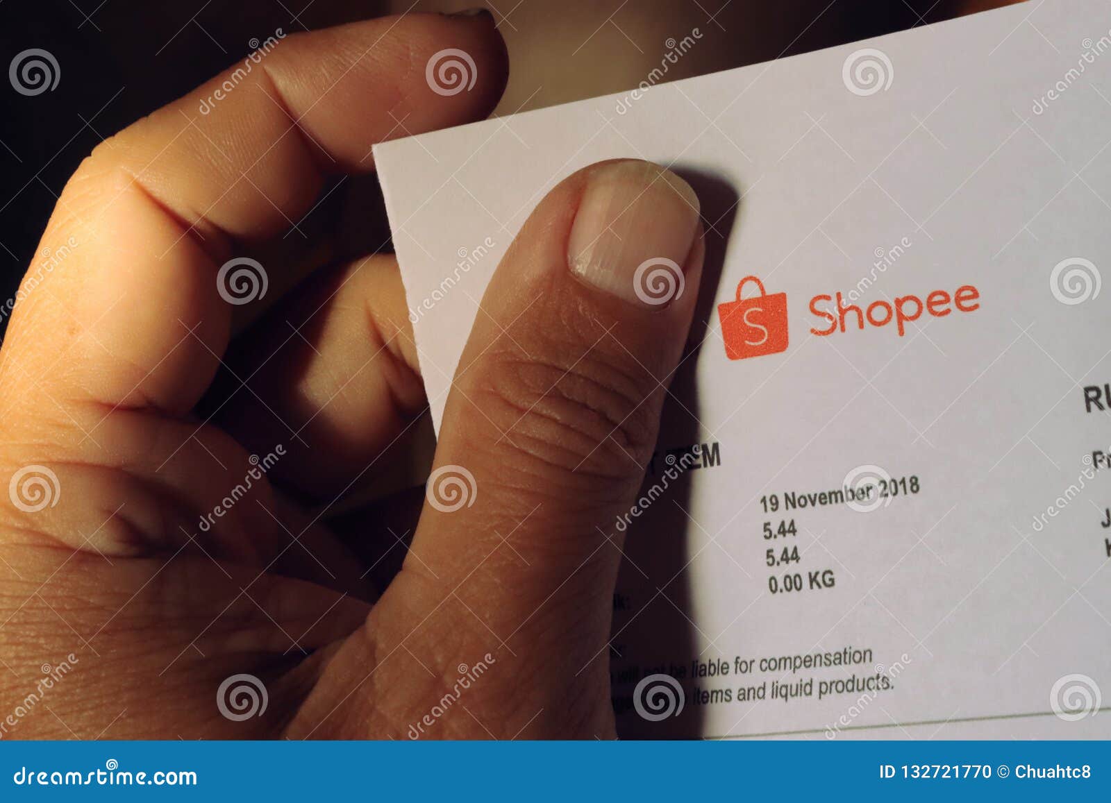 Shopee Logo on Delivery Note Imagem Editorial - Imagem de logotipo ...