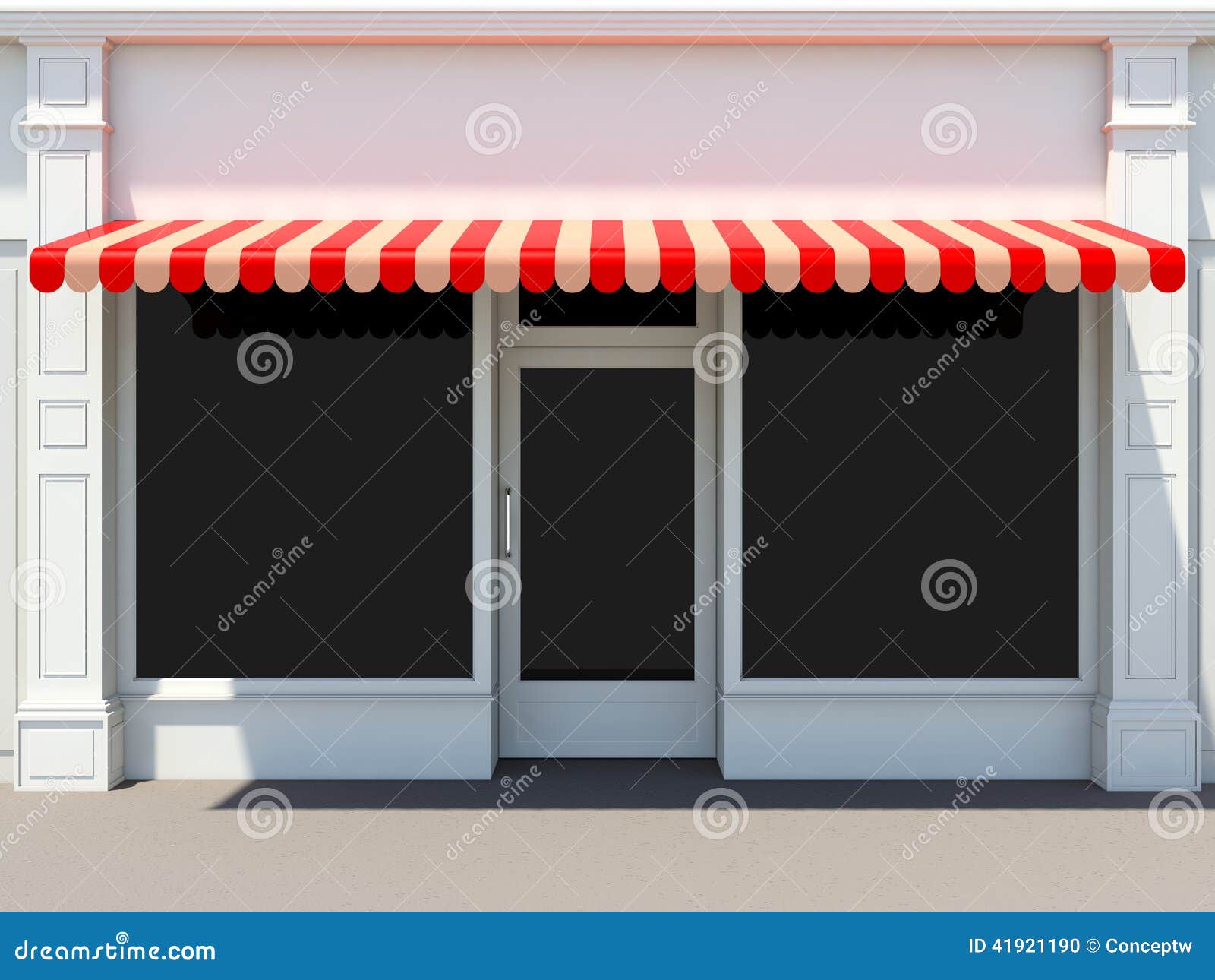 Shopfront stock illustration. Illustration of boutique - 41921190