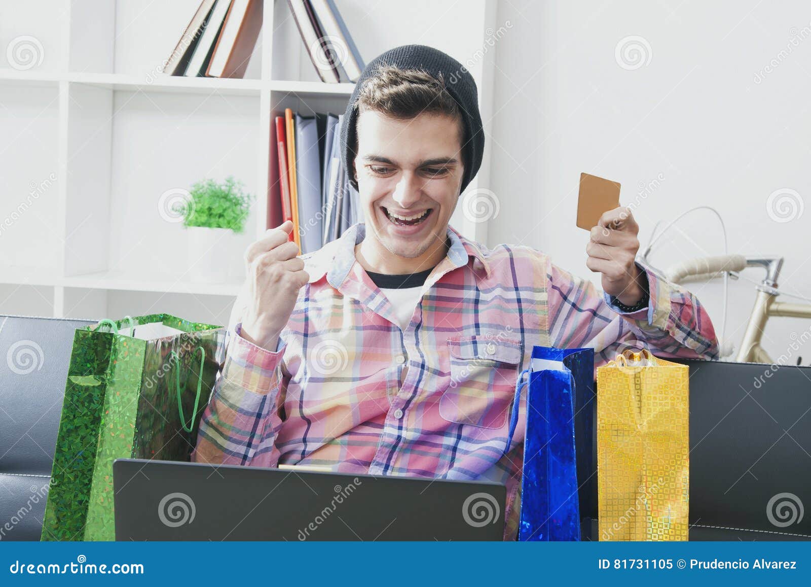 Shoping on line stock image. Image of opportunity, apartment - 81731105