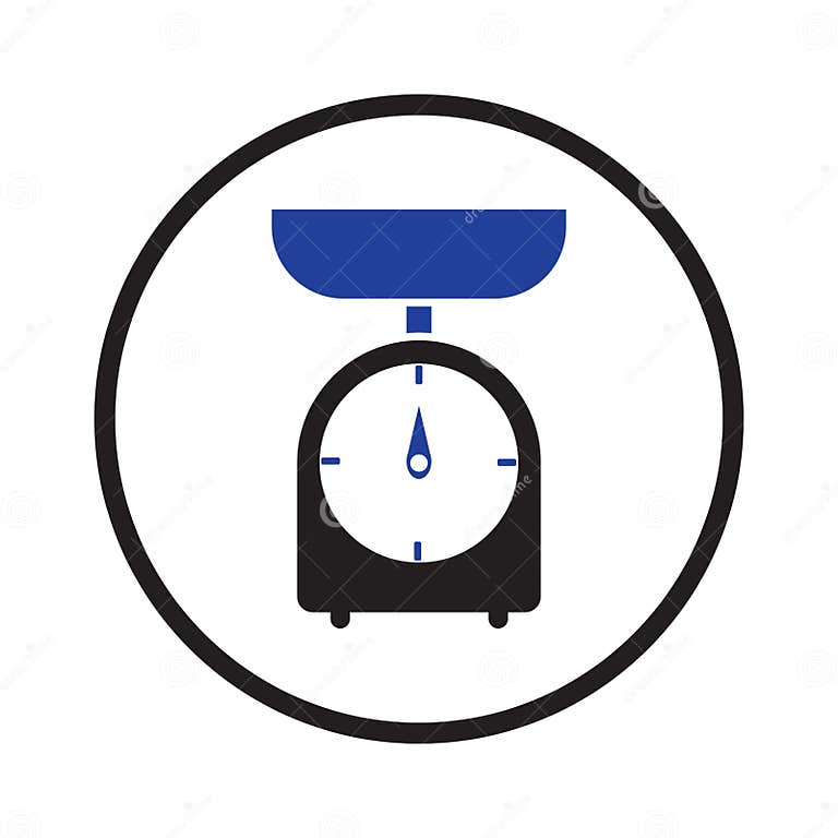 Shopkeeper Balance Scale Icon Stock Vector - Illustration of weigh ...