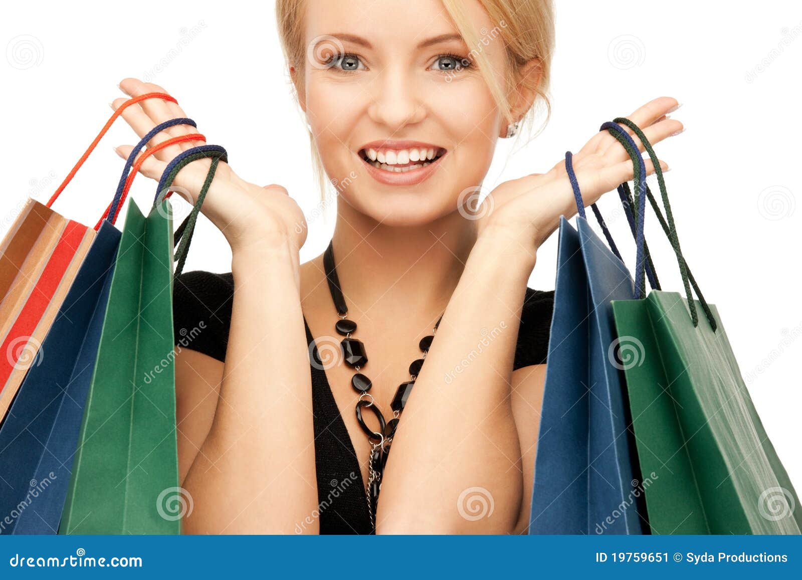 Shopper stock image. Image of bags, happy, buyer, consumer - 19759651