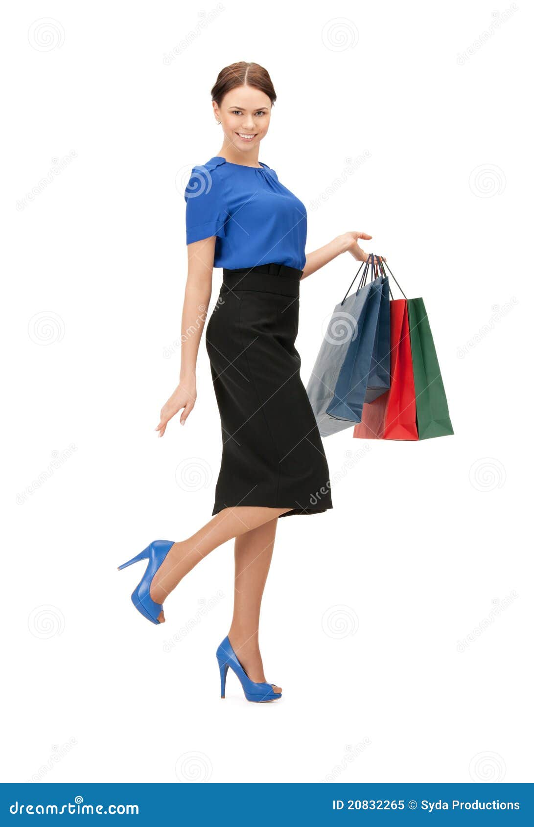 Shopper stock image. Image of human, enjoying, holding - 20832265