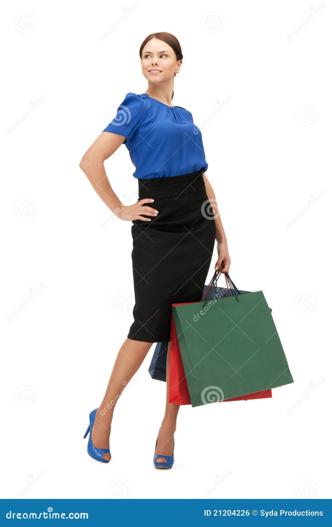Shopper stock photo. Image of gorgeous, holding, bags - 21204226
