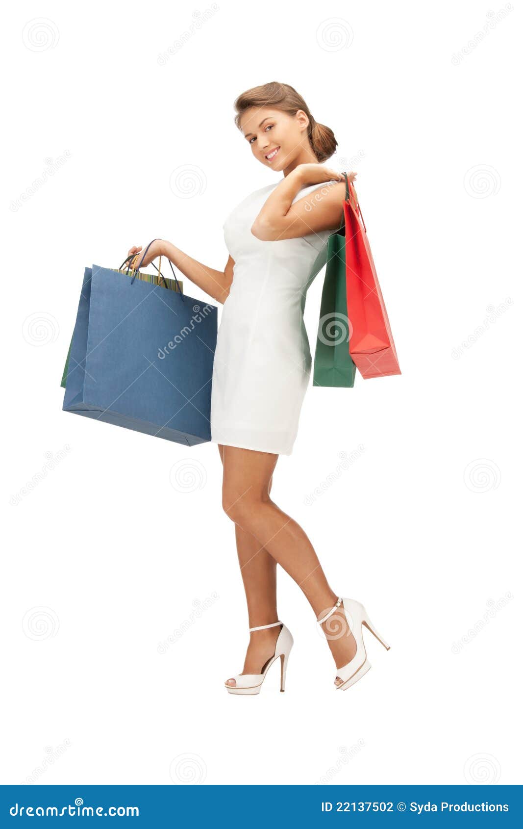 Shopper stock photo. Image of gifts, lady, cute, fashionable - 22137502