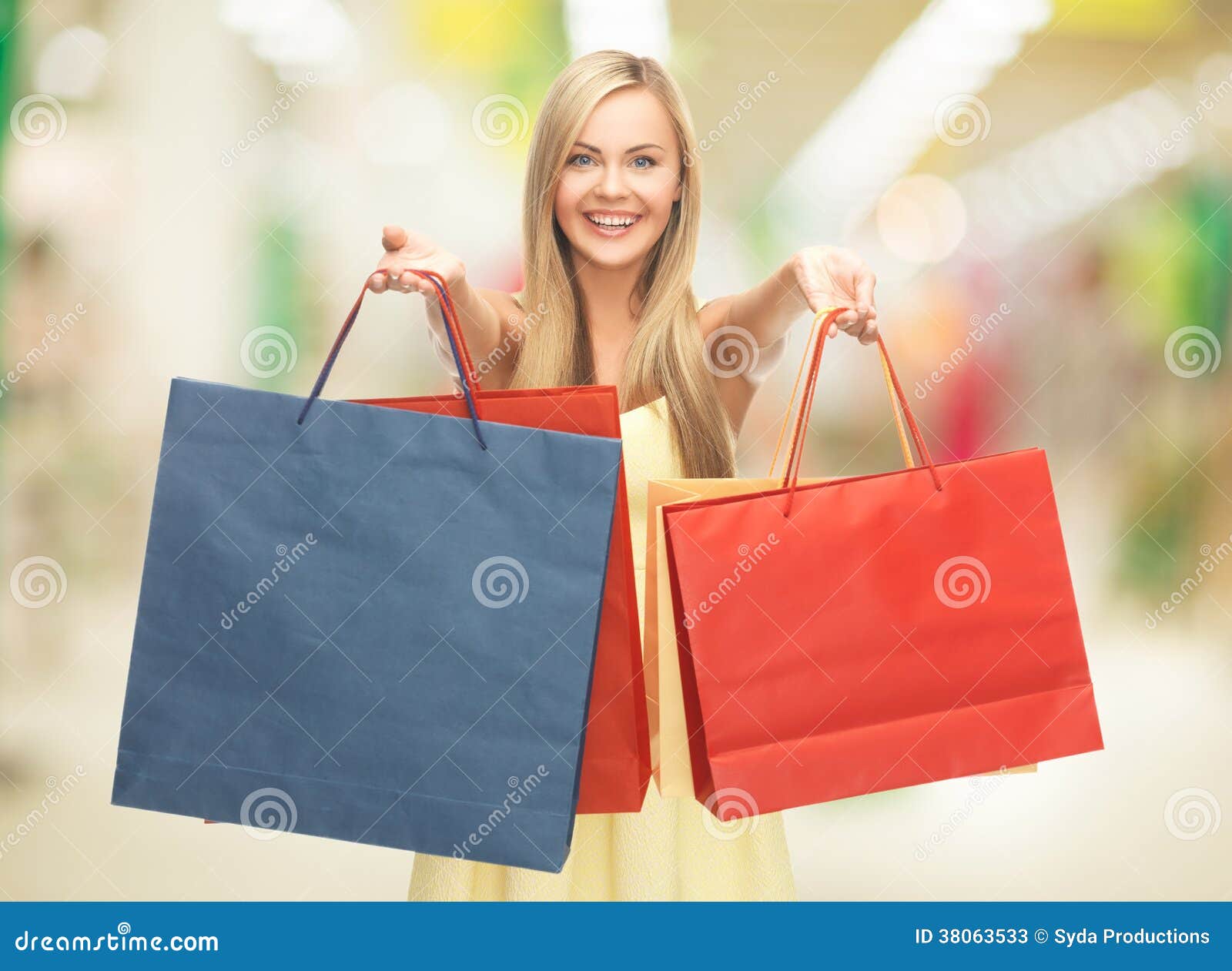 Shopper stock image. Image of girl, mall, happiness, consumption - 38063533