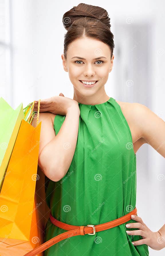 Shopper stock image. Image of joyful, bags, elegant, customer - 38223771