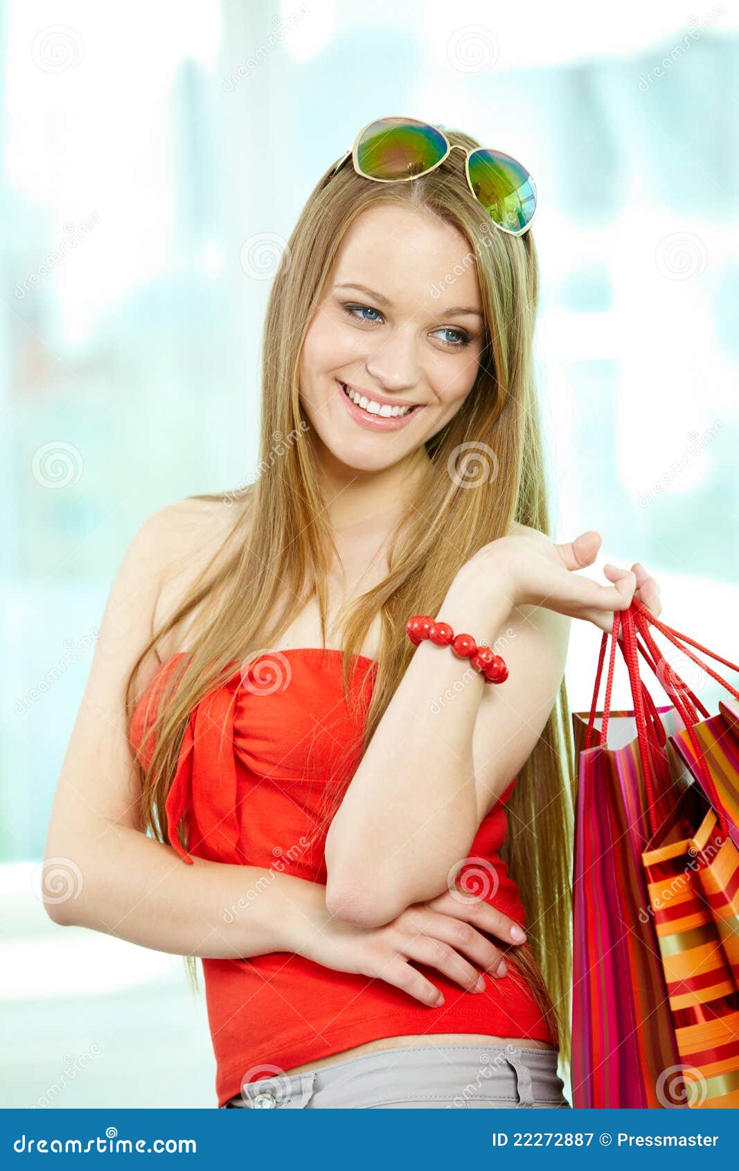 Shopper with bags stock image. Image of lifestyle, happy - 22272887