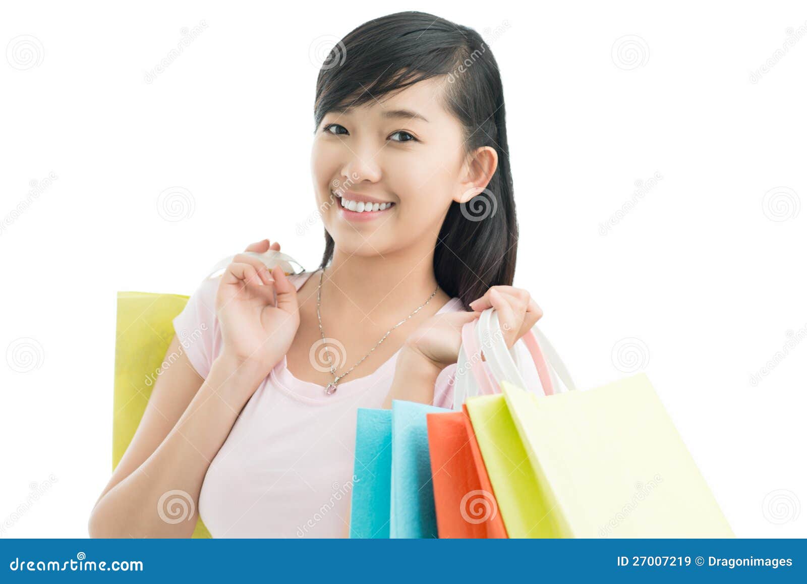 Shopper girl stock image. Image of model, lovely, portrait - 27007219