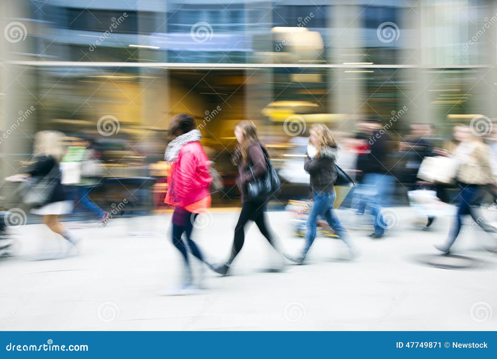 Shopper Walking Past a Store Window Stock Image - Image of lifestyle ...