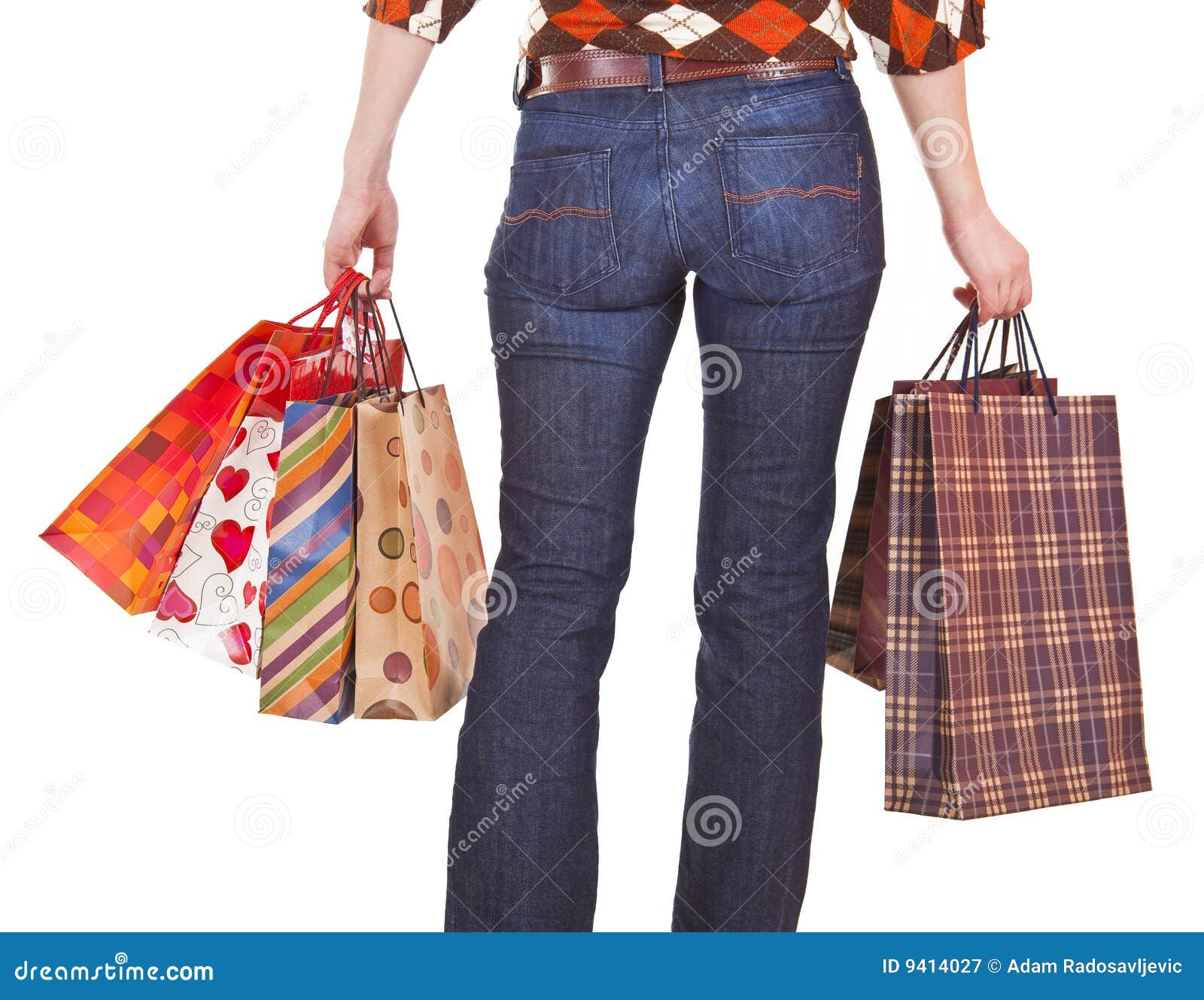 Shoppers with bags stock image. Image of spending, fashion - 9414027