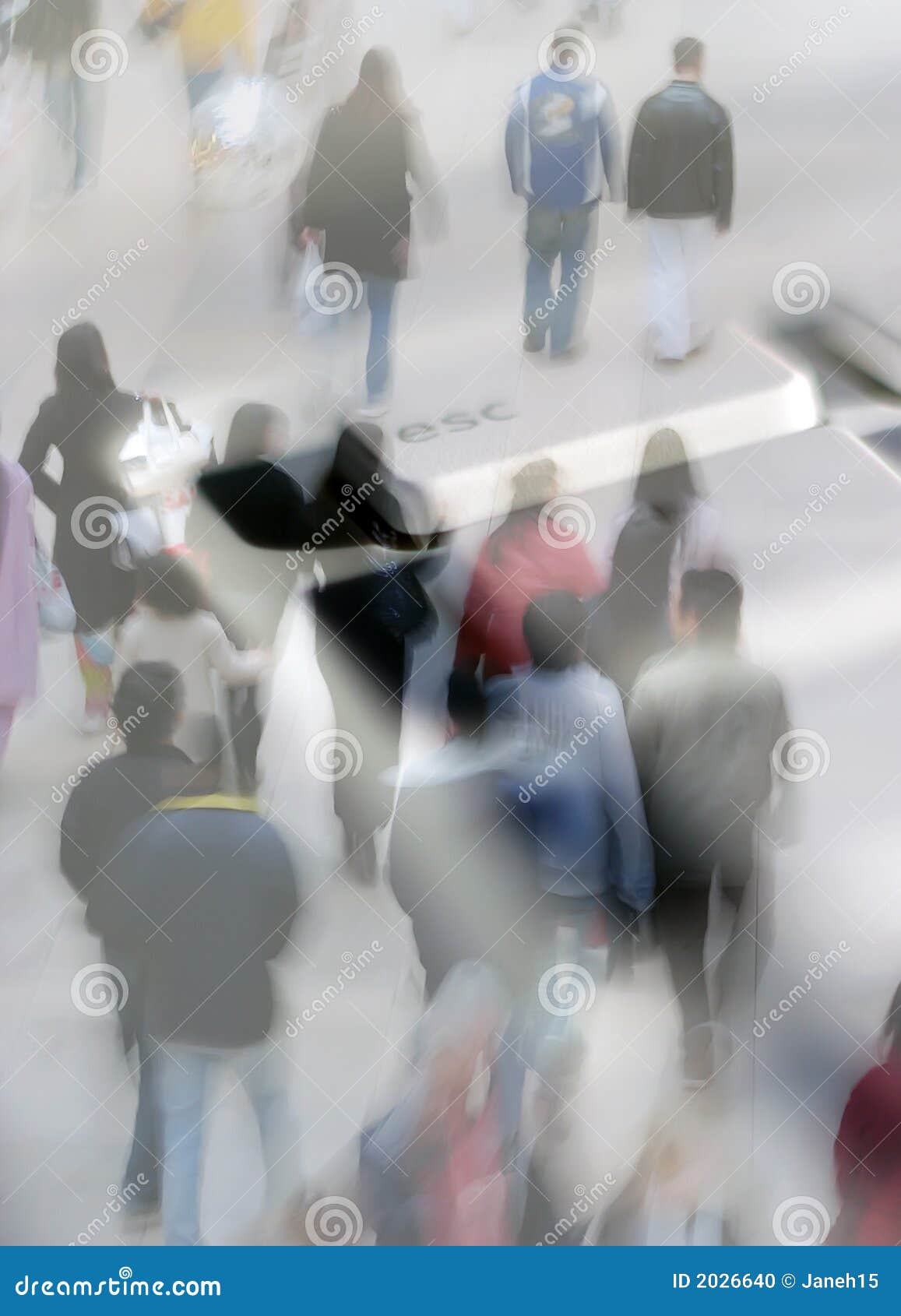 Shoppers escape stock photo. Image of crowds, digital - 2026640
