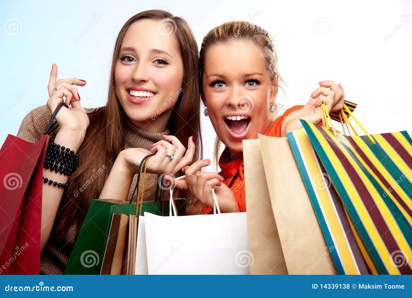 Shoppig stock photo. Image of brunette, adult, caucasian - 14339138