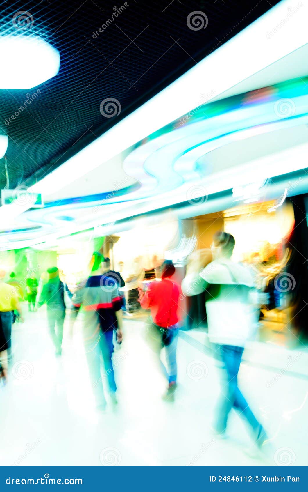 Shoppiing People Crowd at Marketplace Stock Photo - Image of abstract ...