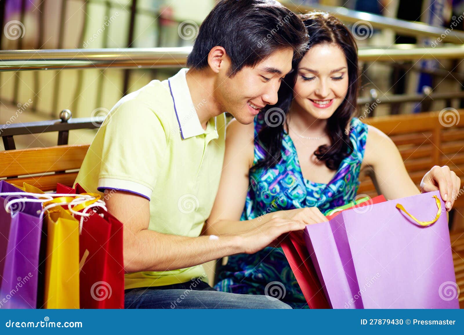 After shopping stock photo. Image of loving, emotion - 27879430