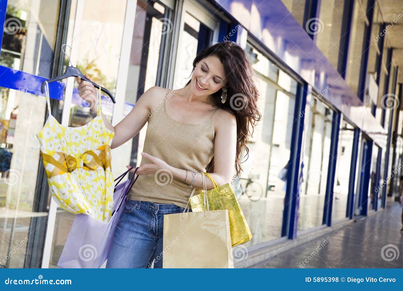 Shopping stock photo. Image of hair, customer, copy, retail - 5895398